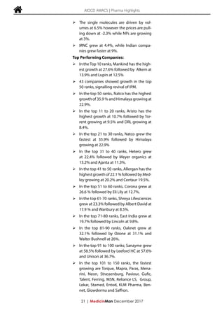 Top 150 Pharma Companies of India as on December 2017 | PDF