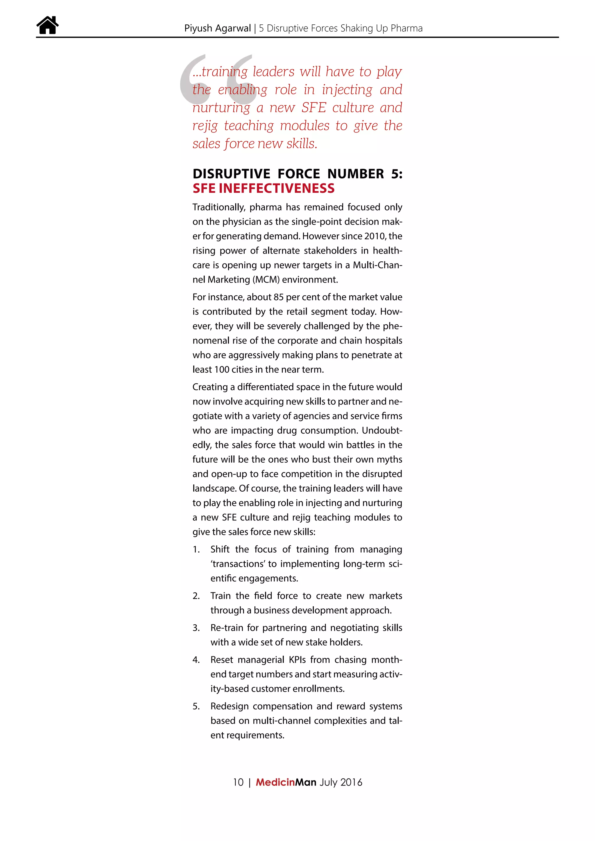 Five Disruptive Forces that are Shaking Up Indian Pharma! | PDF