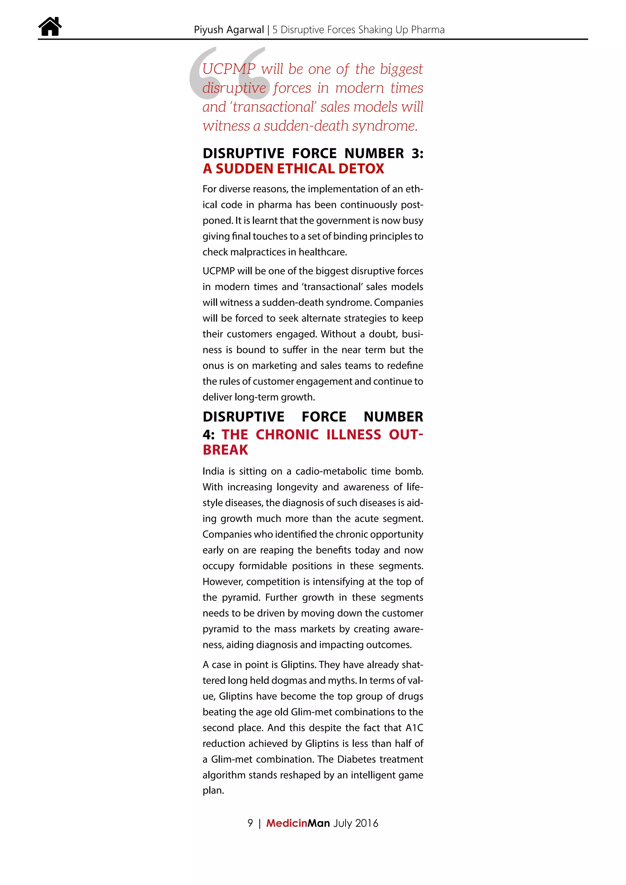 Five Disruptive Forces that are Shaking Up Indian Pharma! | PDF