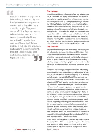 Medical Rep to President - Inspiring Story of Subroto Banerjee | PDF