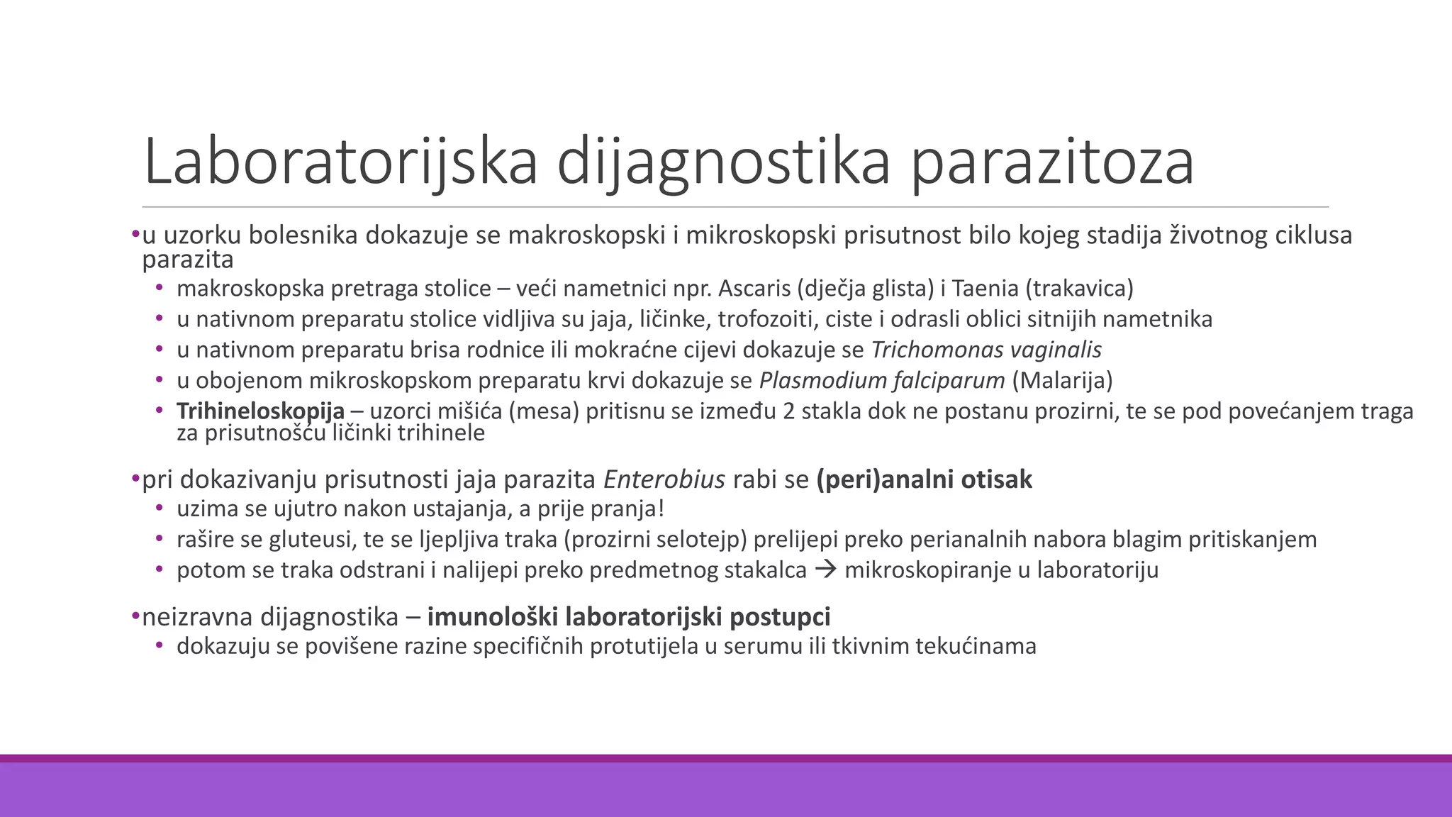 Medicinska parazitologija | PPSX