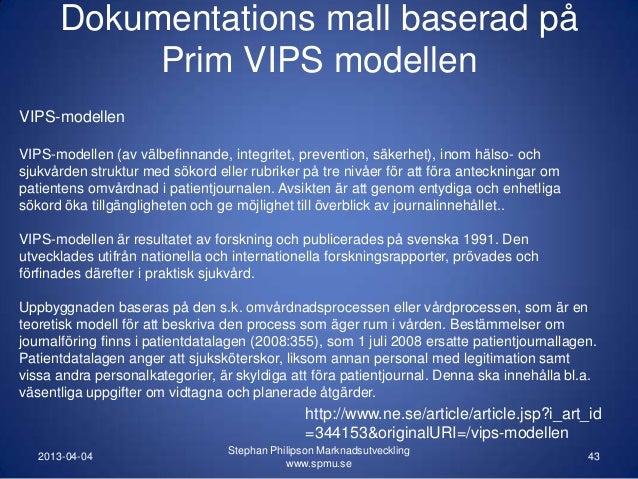 Medicinsk dokumentation - Föreläsning april 2013