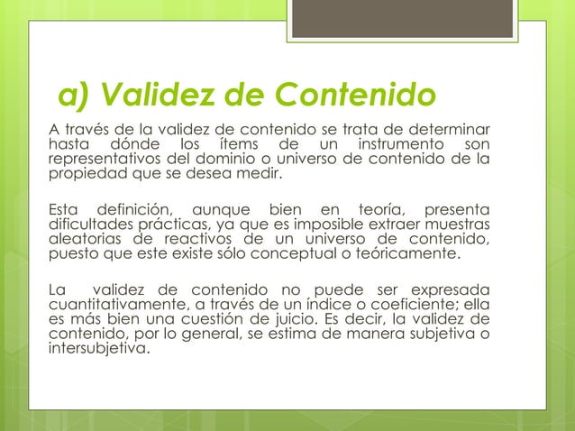 MEDICIÓN Y VALIDEZ - DISEÑOS CUANTITATIVOS | PPT