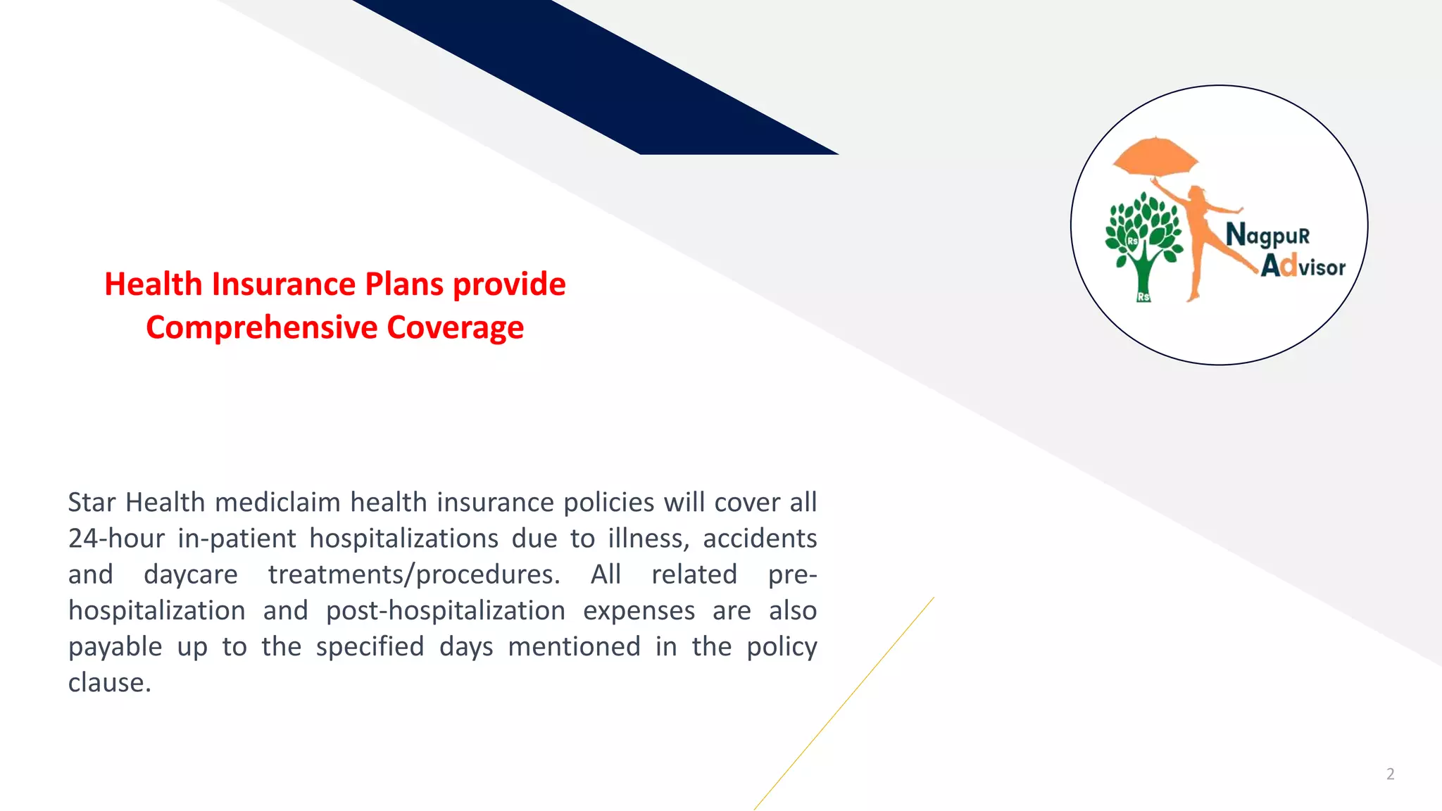 Mediclaim health insurance policies | PPTX