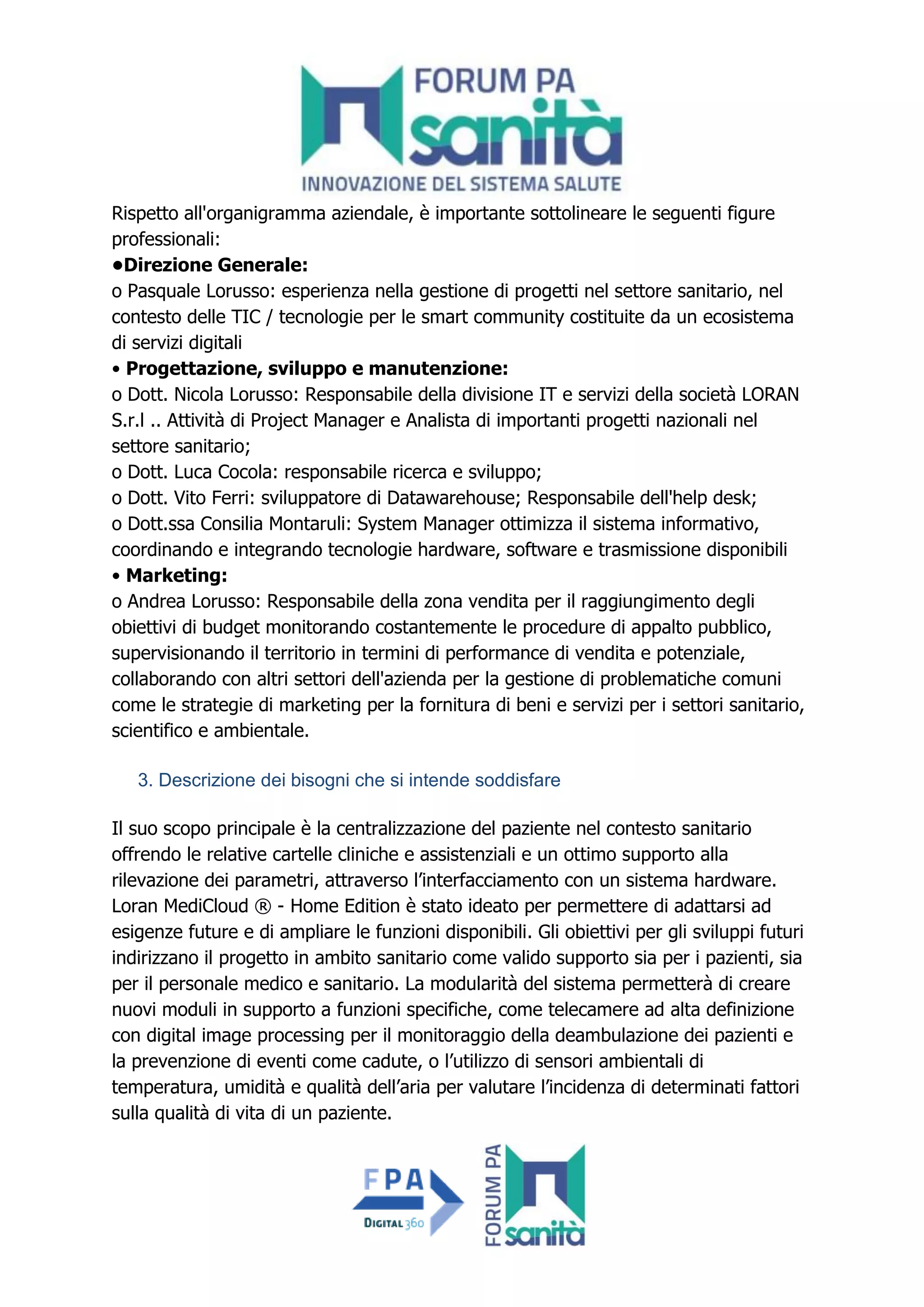 Medicloud home edition premio forum pa sanita 2019 | PDF