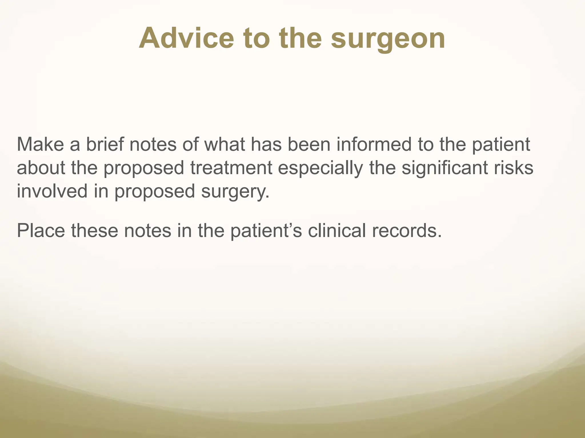 Medico legal issues regarding surgical practice | PPTX