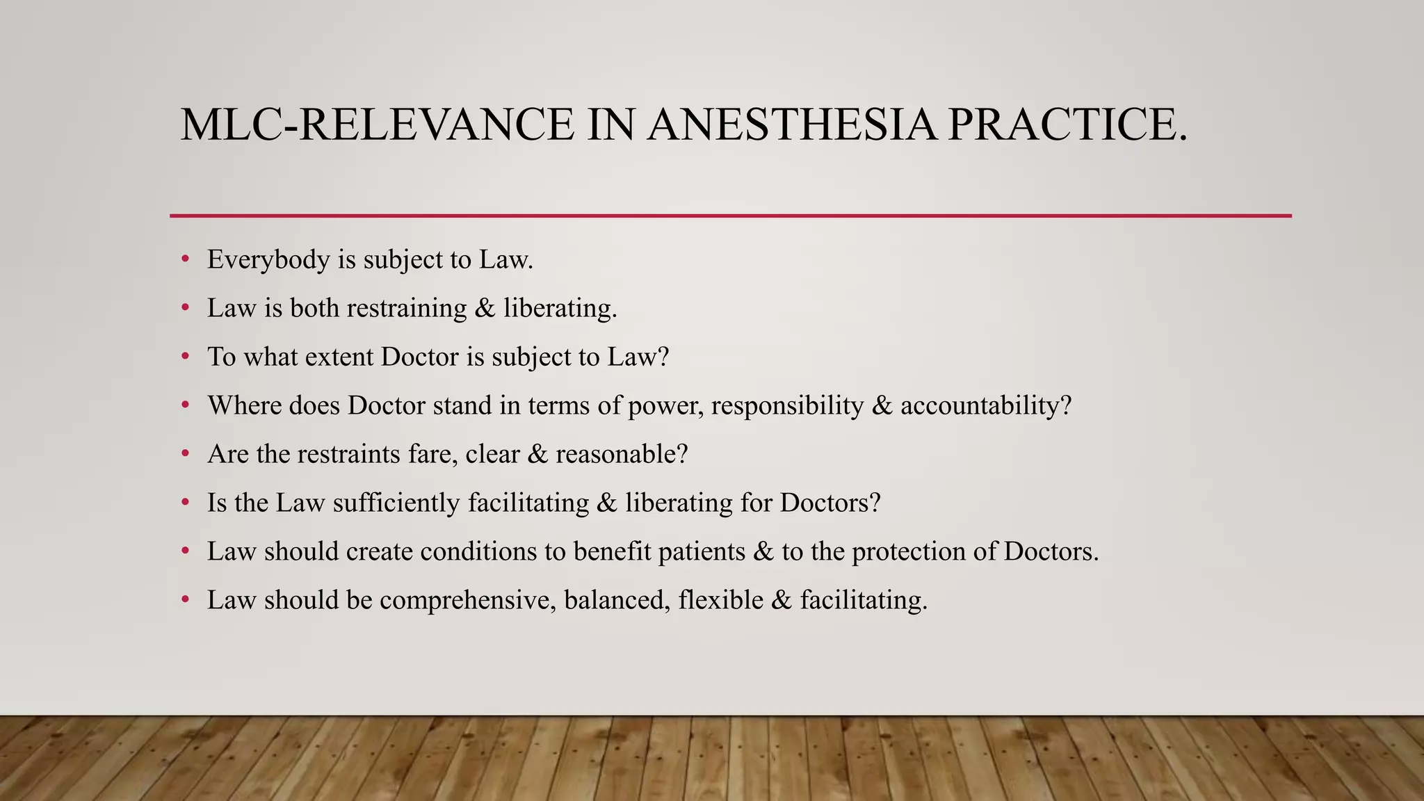 Medico-legal aspects of Anesthesia and Critical care.pptx | First Aid ...