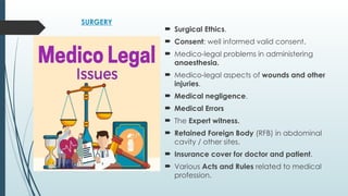 Medico - legal issues in Surgical practice.pptx