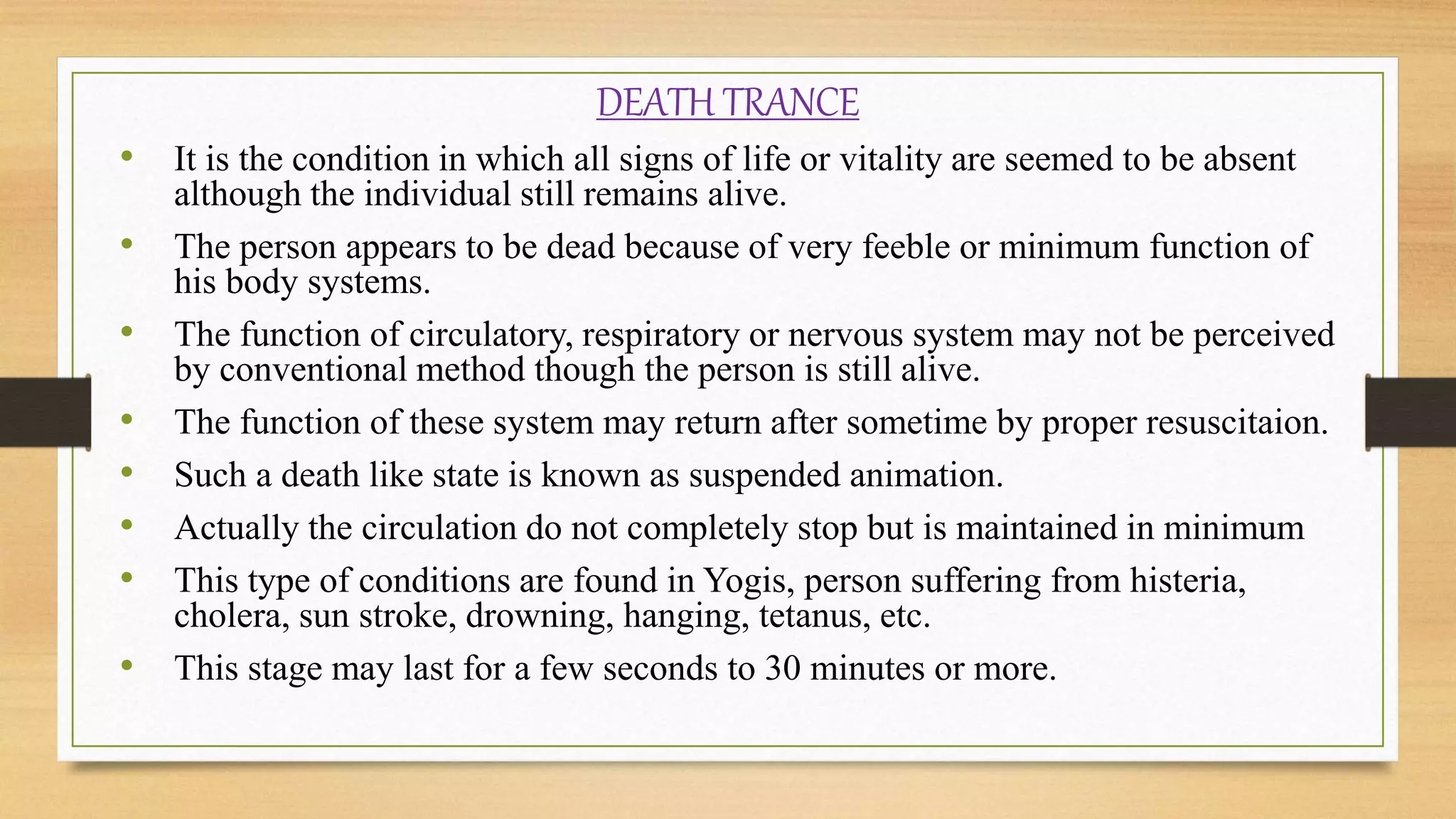 Medicolegal aspects of death | PPTX