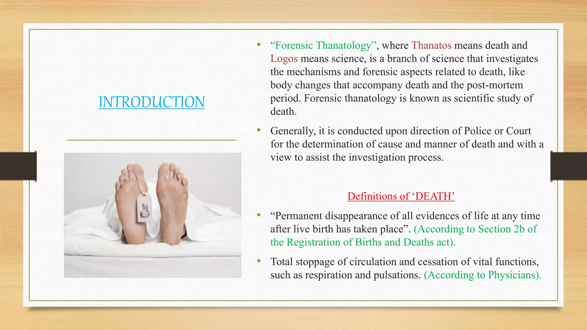 Medicolegal aspects of death | PPTX