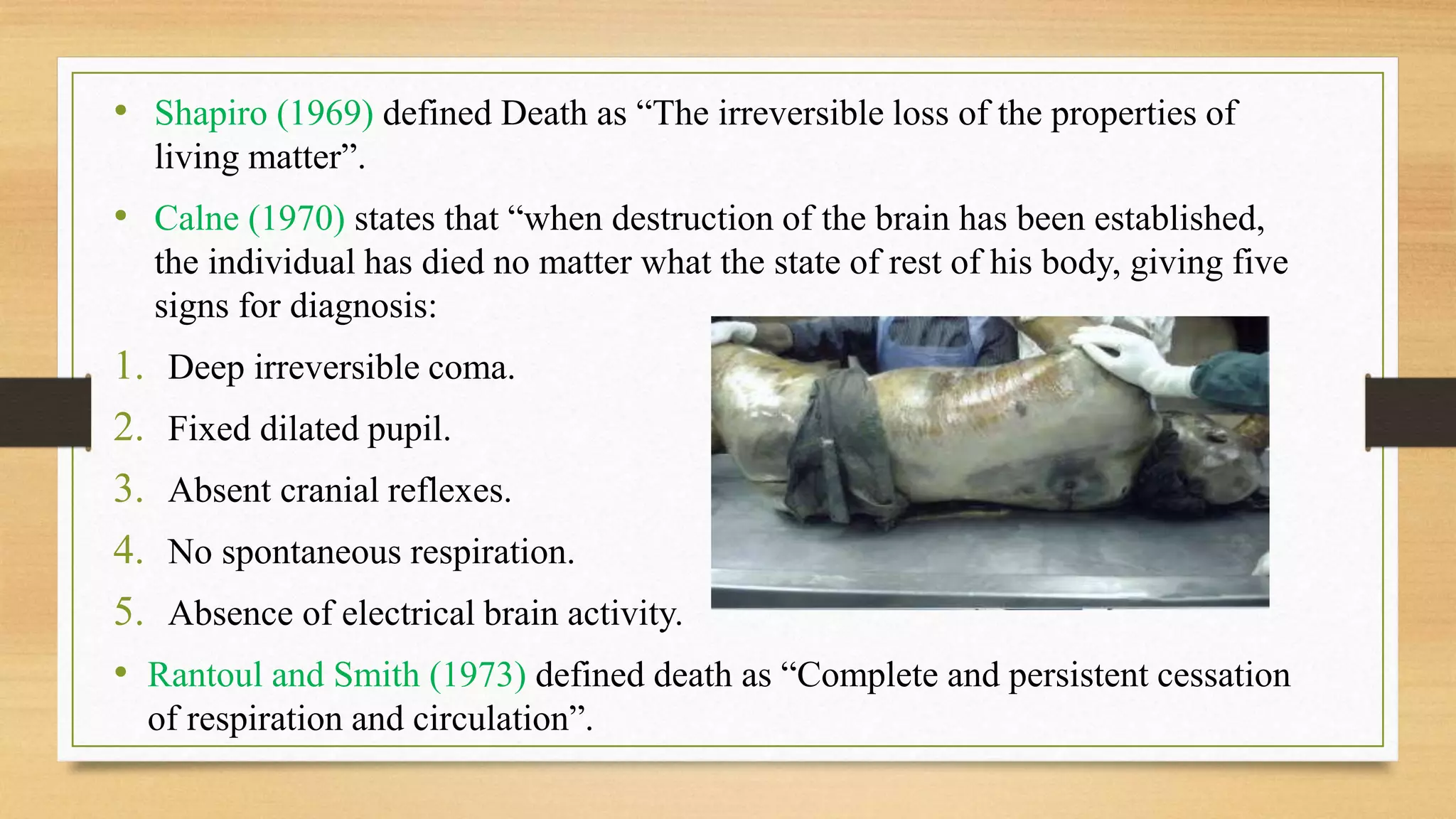 Medicolegal aspects of death | PPTX