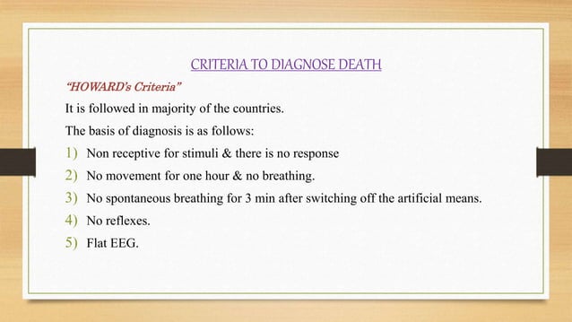 Medicolegal aspects of death | PPTX