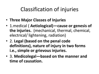 medico legal aspects of wound - forensic medicine | PPTX