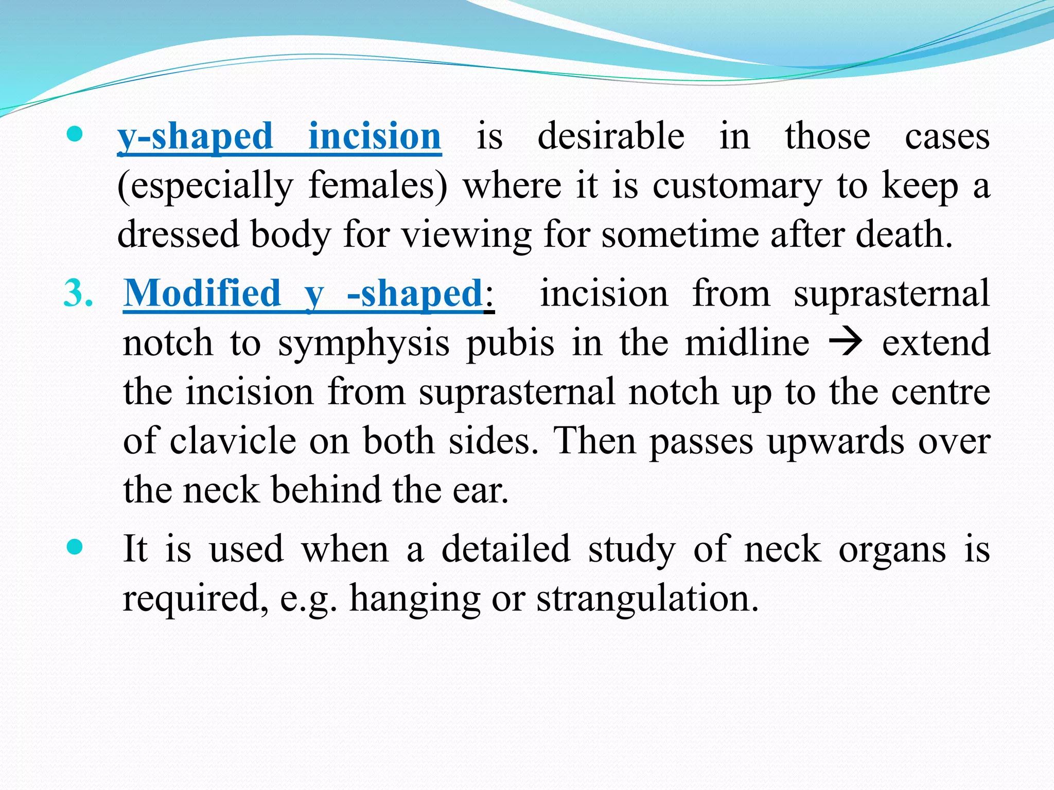 Medico-Legal Autopsy Techniques | PPTX