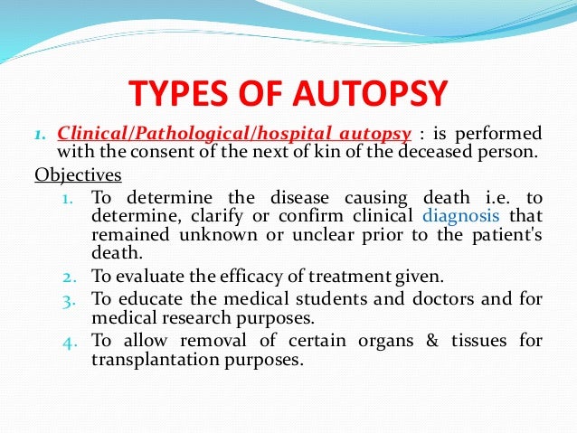 Medico-Legal Autopsy Techniques