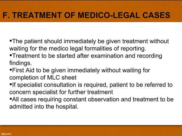 Medico legal case | PPT