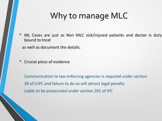 Medico Legal Case which is essential for every fm student | PPT