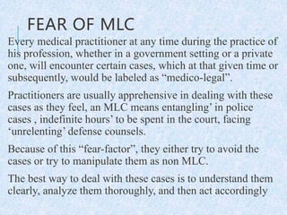MEDICO LEGAL CASES AND REPORTING.pptx