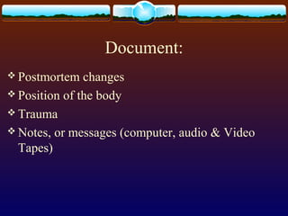 Death Scene Investigation | PPT