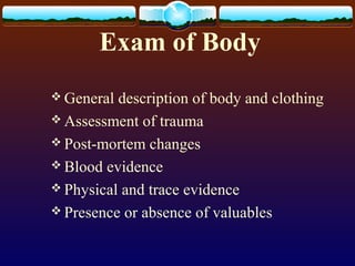 Death Scene Investigation | PPT