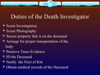 Death Scene Investigation | PPT