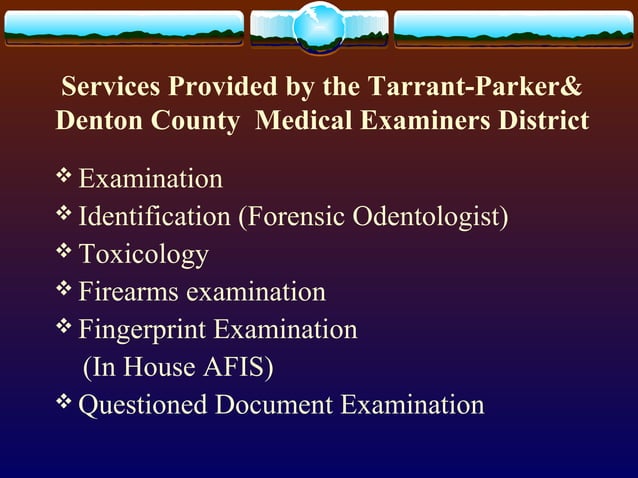 Death Scene Investigation | PPT | Death, Injury, or Military Conflict ...