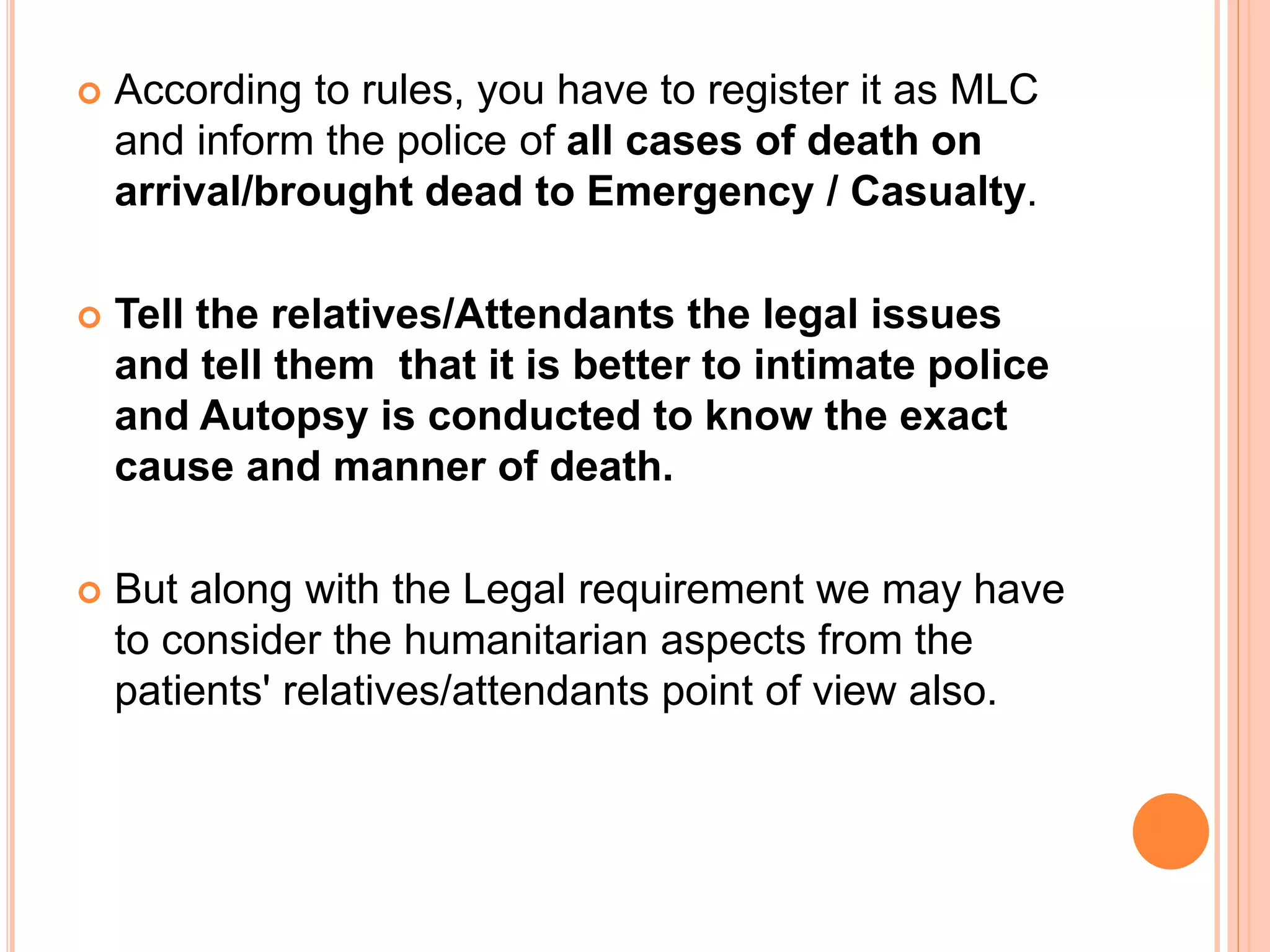 Medico –legal issues | PPTX