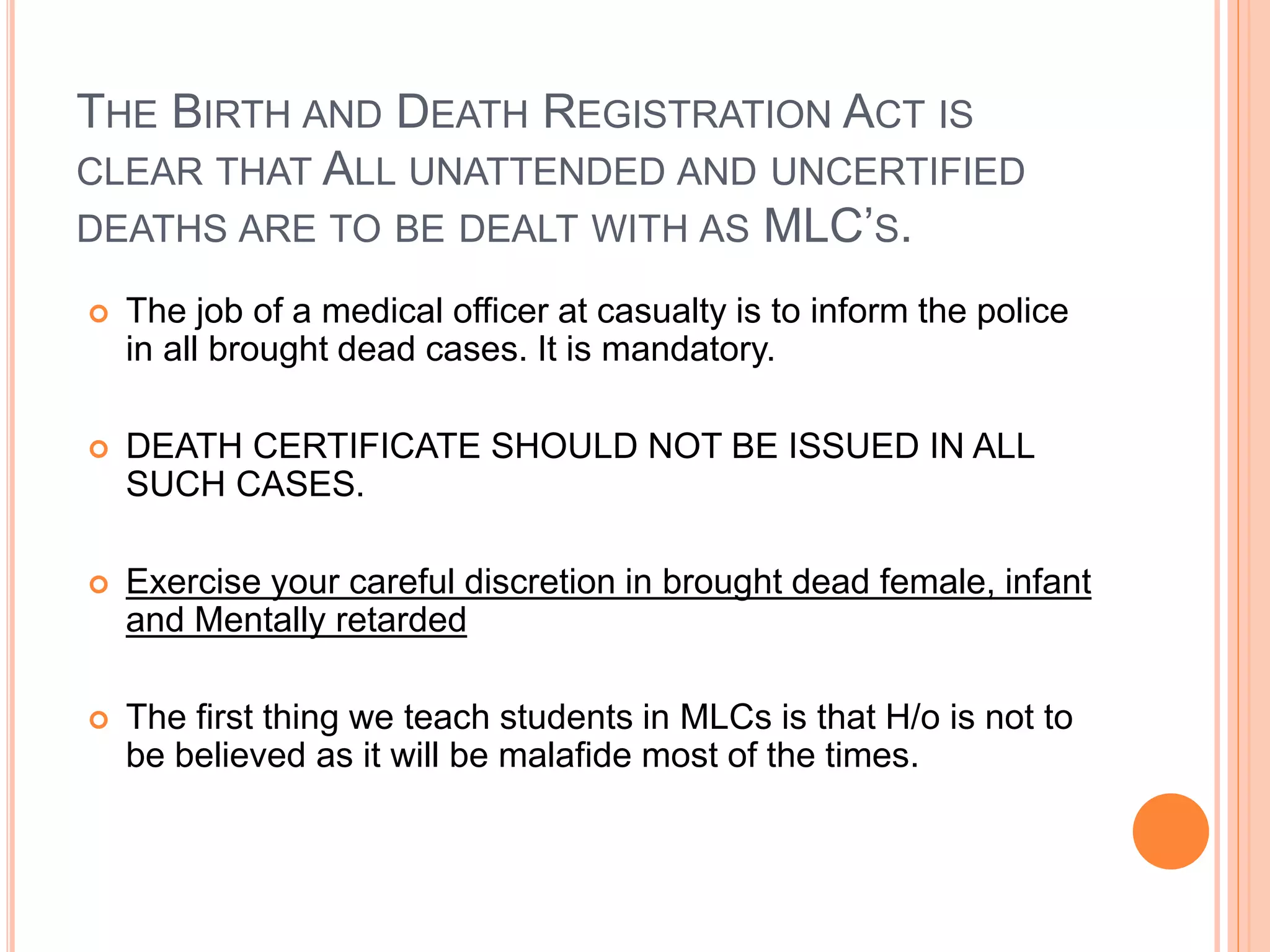 Medico –legal issues | PPTX