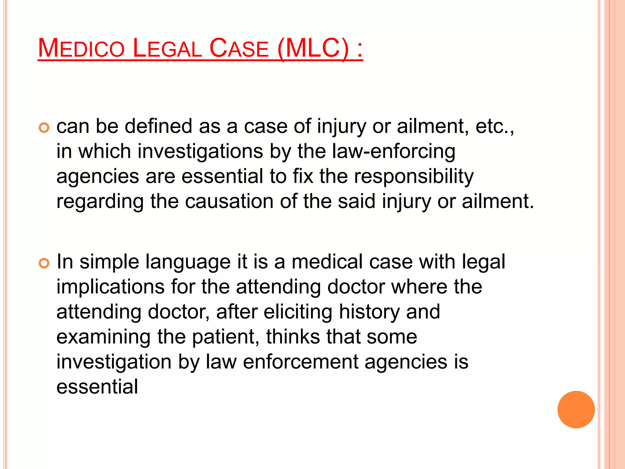 Medico –legal issues | PPTX