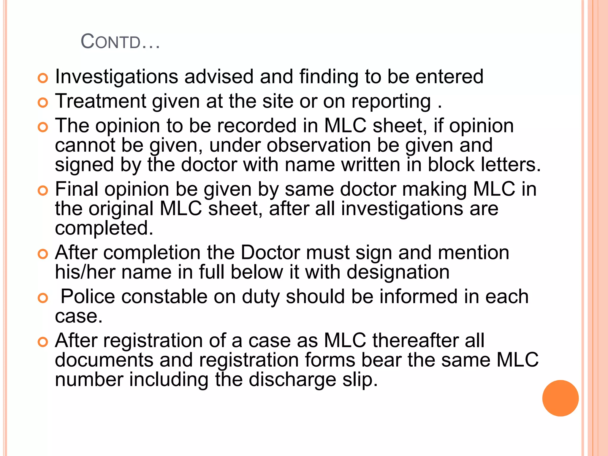 Medico –legal issues | PPTX