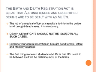 Medico –legal issues | PPTX