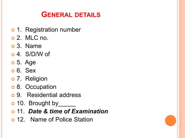 Medico –legal issues | PPTX | First Aid | Injuries