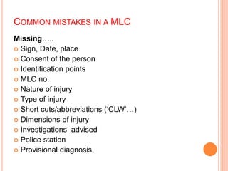 Medico –legal issues | PPTX