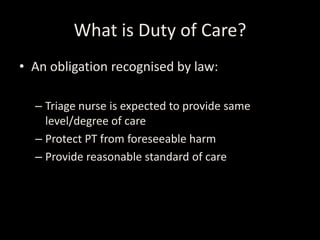 Medico-Legal Issues at Triage | PPTX