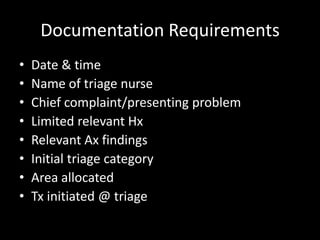 Medico-Legal Issues at Triage | PPTX