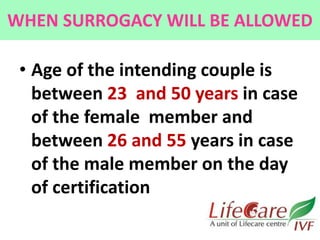 MEDICO LEGAL ISSUES In Surrogacy Guidelines of G.O.I 2016 DR. SHARDA ...