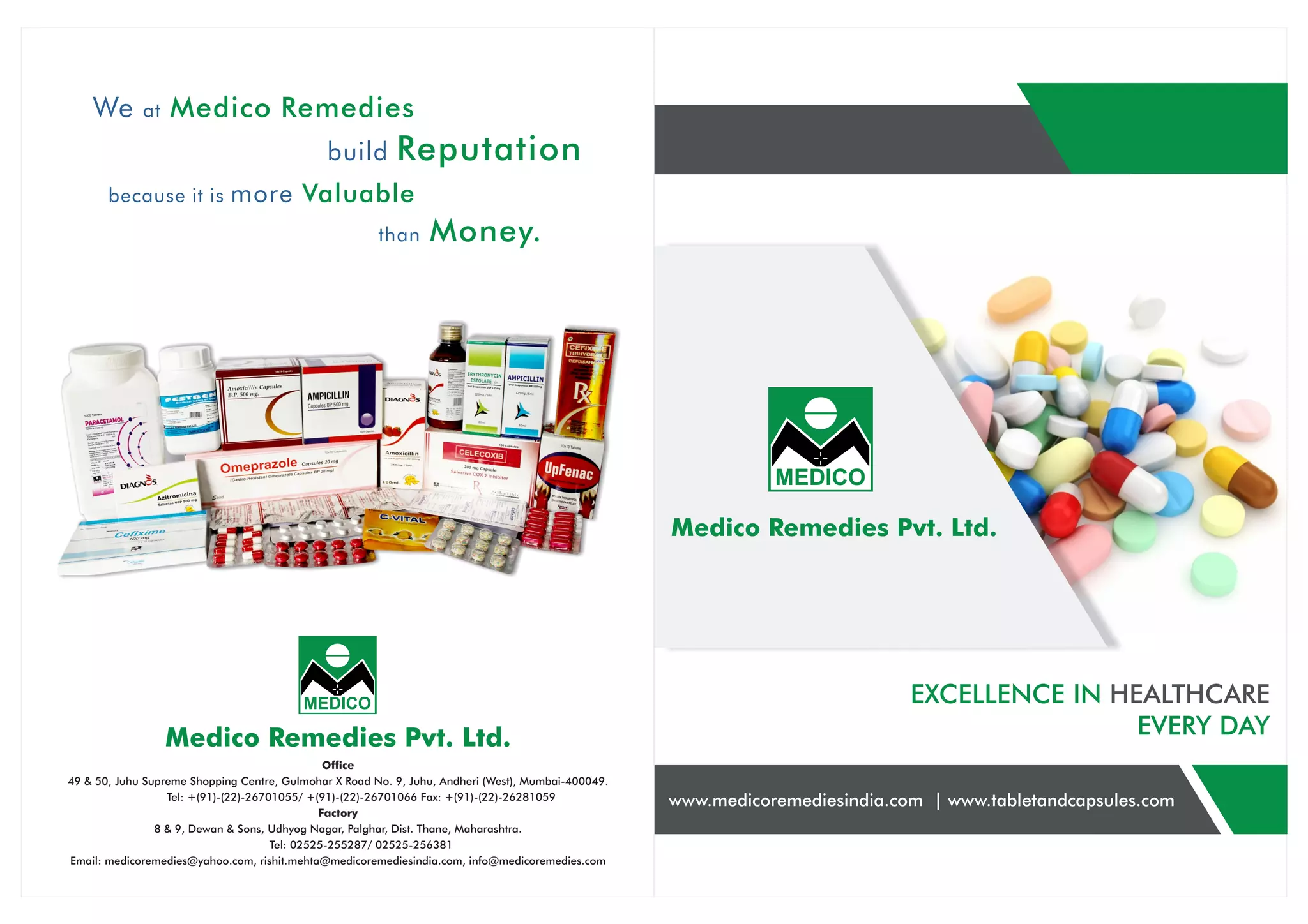 Medico Remedies Pvt. Ltd., Mumbai, Tablets | PDF