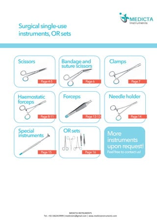 Single Use instruments - Medicta Instruments | PDF