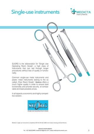 Single Use instruments - Medicta Instruments | PDF
