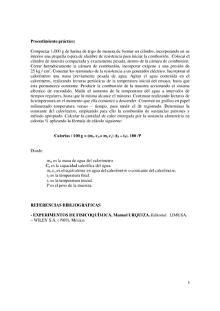 Determinacion_Calor_Alimentos | PDF