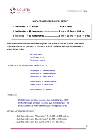 Medida de longitud | PDF