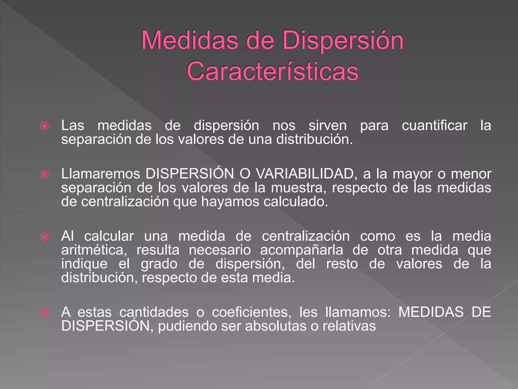 Medidas de dispercion | PPT