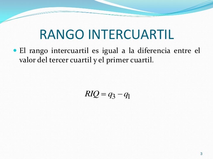 Medidas de dispersión
