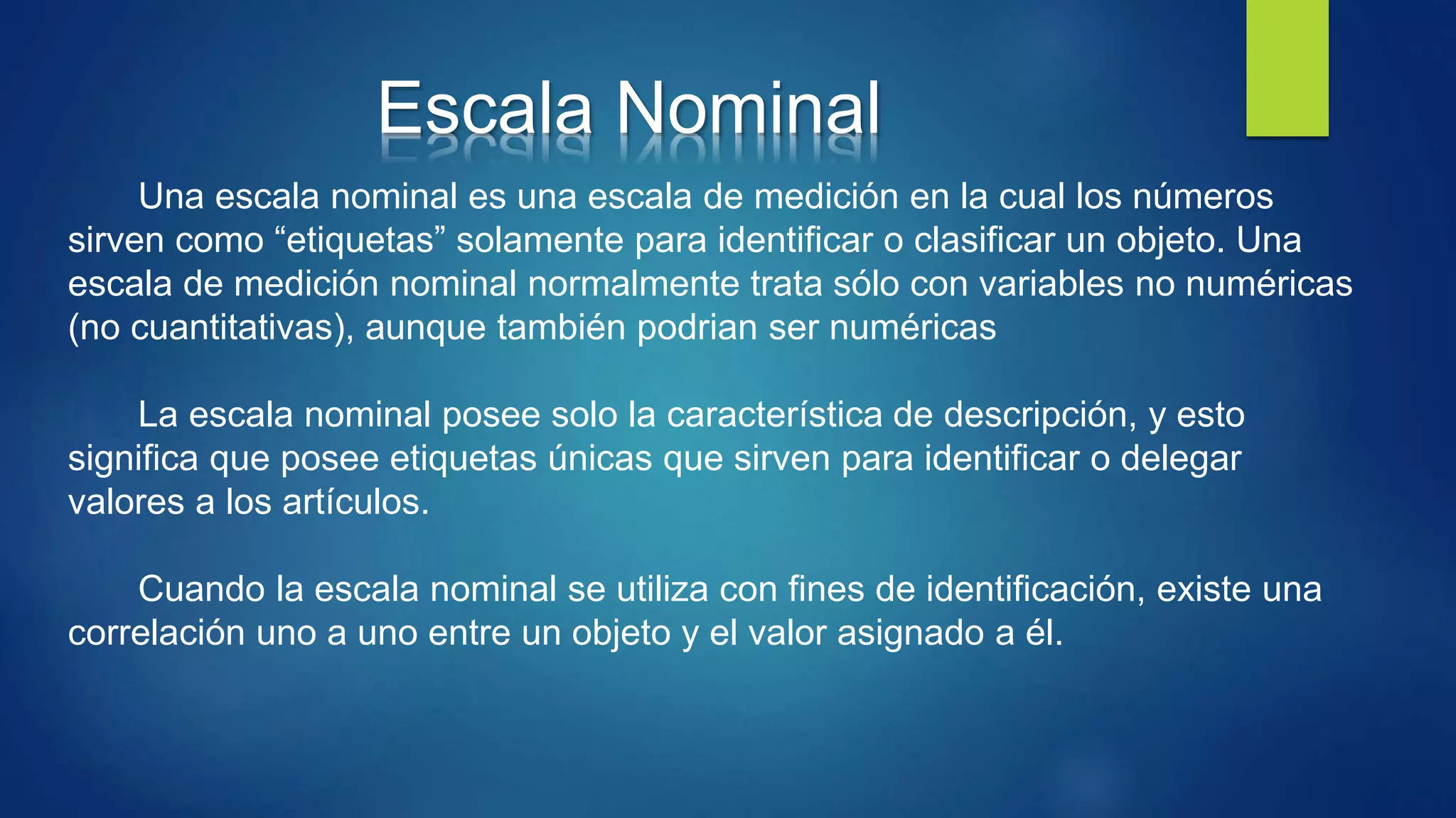 Escalas de medición | PPTX