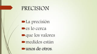 MEDIDAS DE EXACTITUD ING. INDUSTRIAL 1 | PPTX