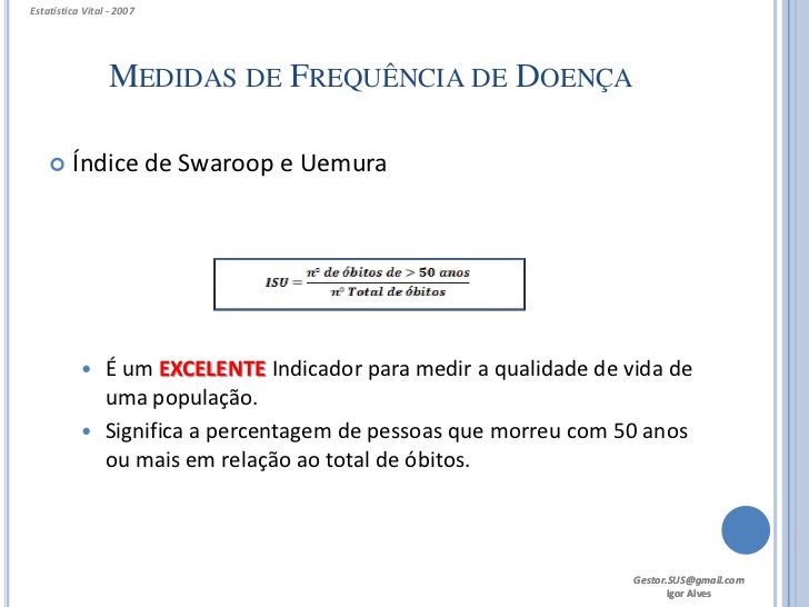 Aula Resumo - Epidemiologia