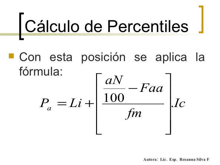 Medidas de Posición