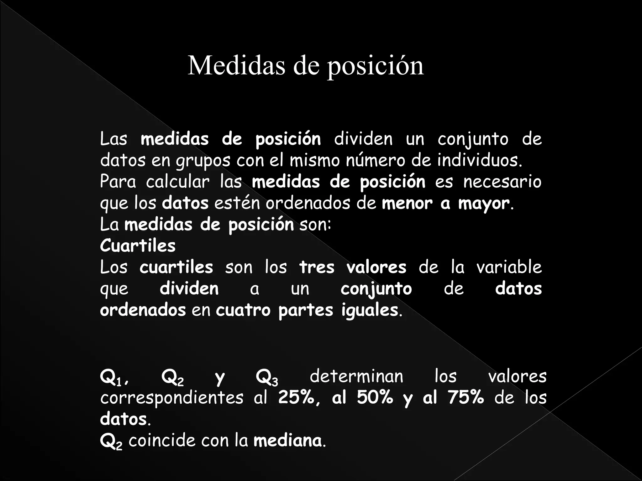 Medidas de posicion | PPTX