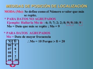 Medidas estadísticas | PPT