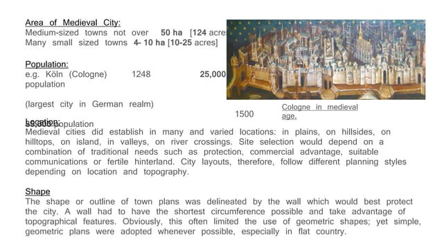 Medieval.cities.of.europe | PPTX | Geography | Science